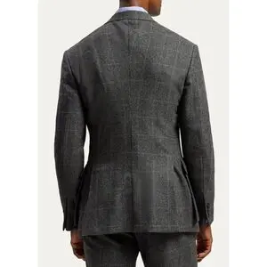 Ralph Lauren Purple Label Glenn Hand-tailored Tick-weave Jacket