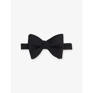 Dunhill Double-stripe Grenadine-silk Tie - Midnight