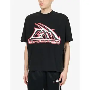 GODMADE Metallic Logo Cotton T-shirt