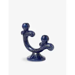 DAMSON MADDER Swirl Ceramic Candelabra