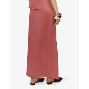JOSEPH Isaak Elasticated-waist Silk Midi Skirt