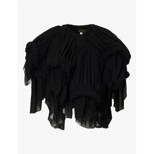 Comme Des Garçons Ruffled Tulle Top