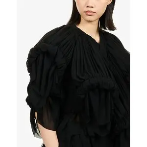 Comme Des Garçons Ruffled Tulle Top