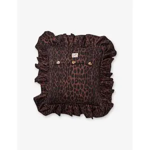 DAMSON MADDER Frilly Cotton Cushion