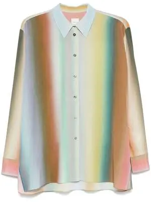Paul Smith Gradient-print Button-up Shirt - Multi Coloured