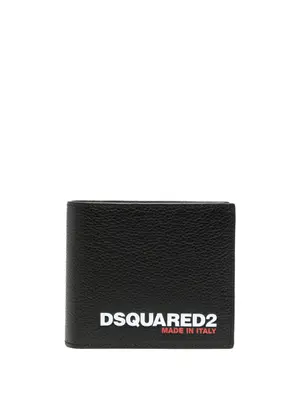 Dsquared2 Logo-embossed Bi-fold Wallet - Nero