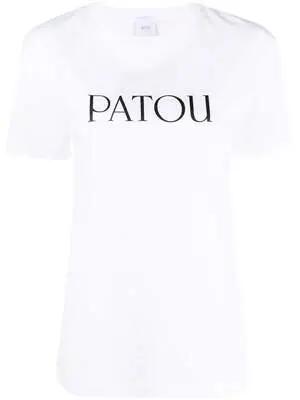 PATOU Essential Logo-print Cotton T-shirt - White
