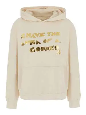 MOTHER Pink Logo Hoodie With Long Sleeves And Pockets
