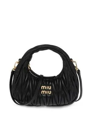 Miu Miu Quilted Curved Handbag