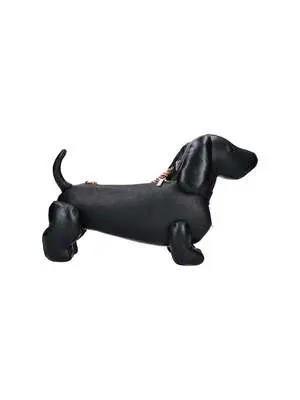 Thom Browne Dachshund Leather Crossbody Bag - Black