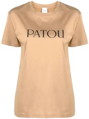 PATOU Essential Logo-print Cotton T-shirt For - Beige