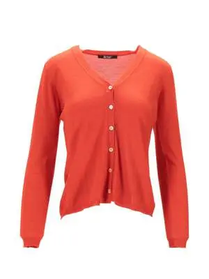 LA ROSE The Rose V Cardigan For - Orange