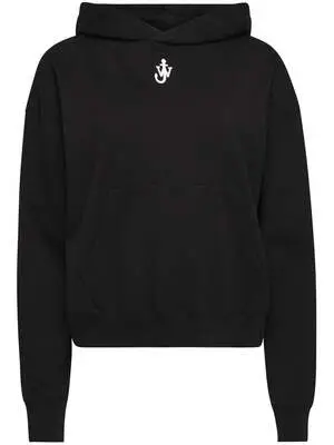 JW Anderson Embroidered Hoodie With Front Pouch Pocket For