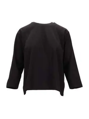 LA ROSE Long Sleeve T-shirt - Nero