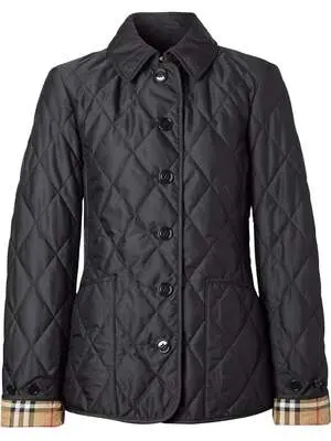 Burberry Diamond Quilted Thermoregulated Jacket - Black