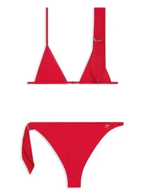 COURREGES Triangle Cup Scarf Bikini Set - Ruby