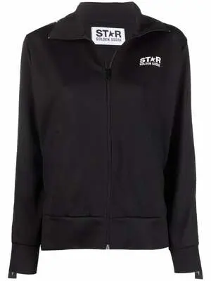 GOLDEN GOOSE Zip-up Track Jacket With Logo Star Design