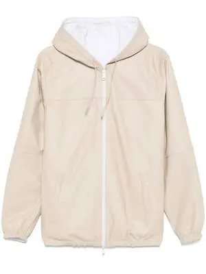 PAROSH Mitra Leather Jacket - Stucco
