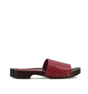 LA ROSE Mini Calf Leather Sandals - Rosso