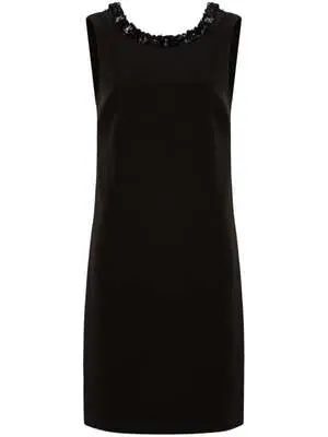 PAROSH Mini Sequin-embellished Column Dress - Nero