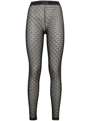 Dsquared2 High-waisted Monogram Tights - Black