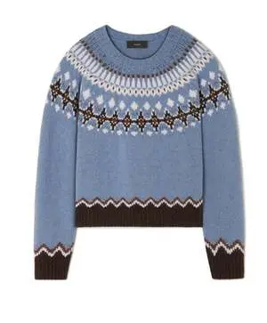 Alanui Sweet Winter Knit Mini Sweater - Celestial/multicolor