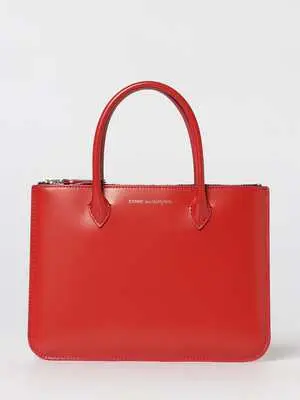 Comme Des Garçons Mini Handbag In Smooth Leather With Double Handle - Red