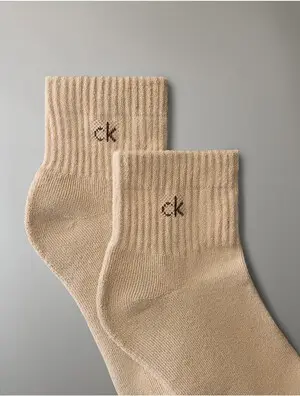 Calvin Klein Basic Cushion 6-pack Quarter Socks