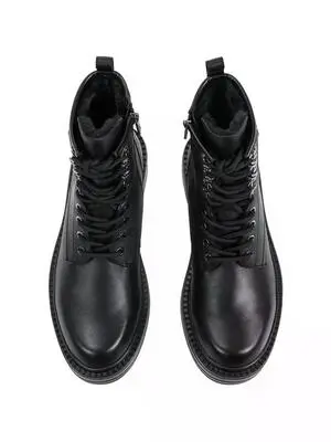 Karl Lagerfeld Miles Lace-up Leather Boots