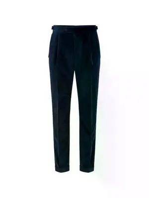 FRANZESE COLLECTION Stefano De Martino Creased Trousers - Blue