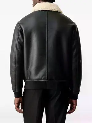 JOOP! Shearling-collar Faux-leather Jacket