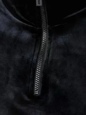 Guess Amalia Rhinestone-logo Velvet Sweatshirt