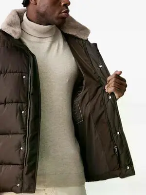 JOOP! Newton Quilted Faux-fur Collar Jacket
