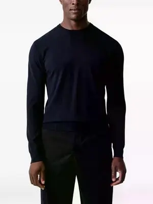 BENETTON Crew-neck Long-sleeve Sweater - Blue