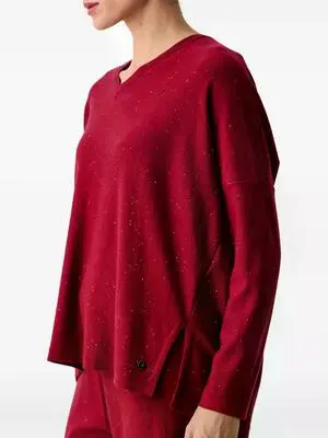Joseph Ribkoff Sequin-embellished V-neck Sweater