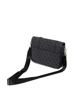 Guess Milano Monogram-print Buckle-fastening Messenger Bag