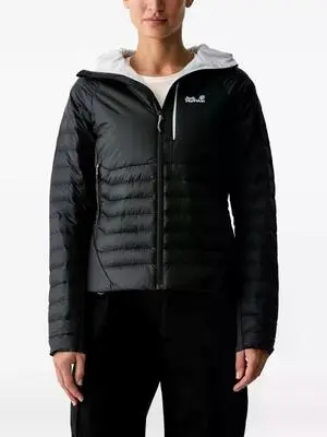 JACK WOLFSKIN Routeburn Quilted Hooded Jacket - Black
