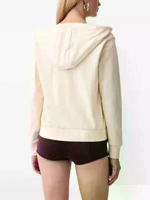 Guess Sofia Logo-embroidered Zip-up Hoodie