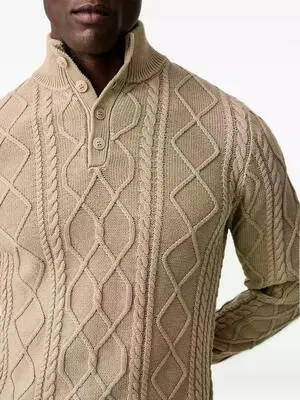 Guess Dawson Cable-knit Polo Shirt