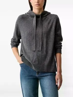 JOOP! Logo-embroidered Drawstring Hoodie - Grey