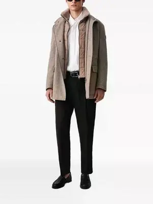 JOOP! Layered-design Wool-blend Coat - Neutrals