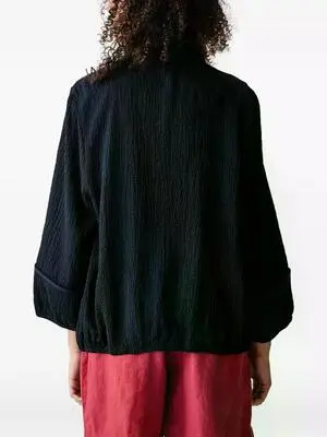 Joseph Ribkoff Crinkled-finish Zip-up Jacket