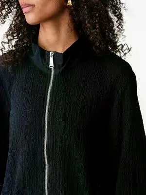 Joseph Ribkoff Crinkled-finish Zip-up Jacket