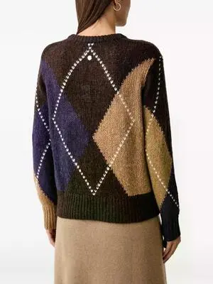 JOOP! Karga Argyle-knit V-neck Sweater