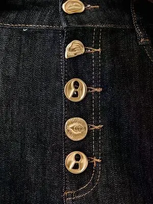 Joseph Ribkoff Button-embellished Wide-leg Jeans