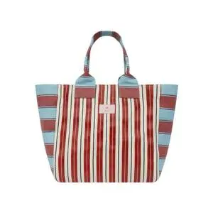 GUNES SWIM Nautical Rose Medium Bundle Tote - Red/blue
