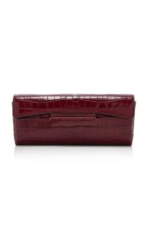 TOTEME Soft Croc-Embossed Leather Clutch