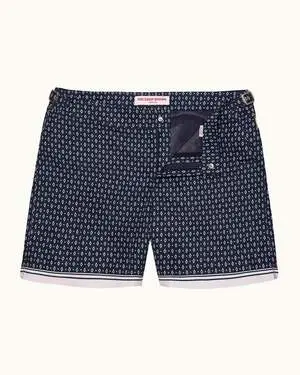 Orlebar Brown Forma Border Tailored Swim Shorts In Night Iris - Blue