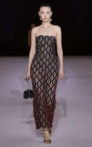 GEORGES HOBEIKA Embellished Cutout Silk-blend Maxi Dress - Multi