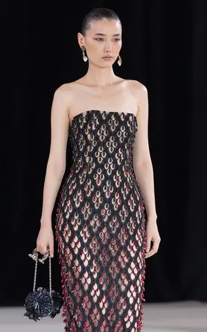 GEORGES HOBEIKA Embellished Cutout Silk-blend Maxi Dress